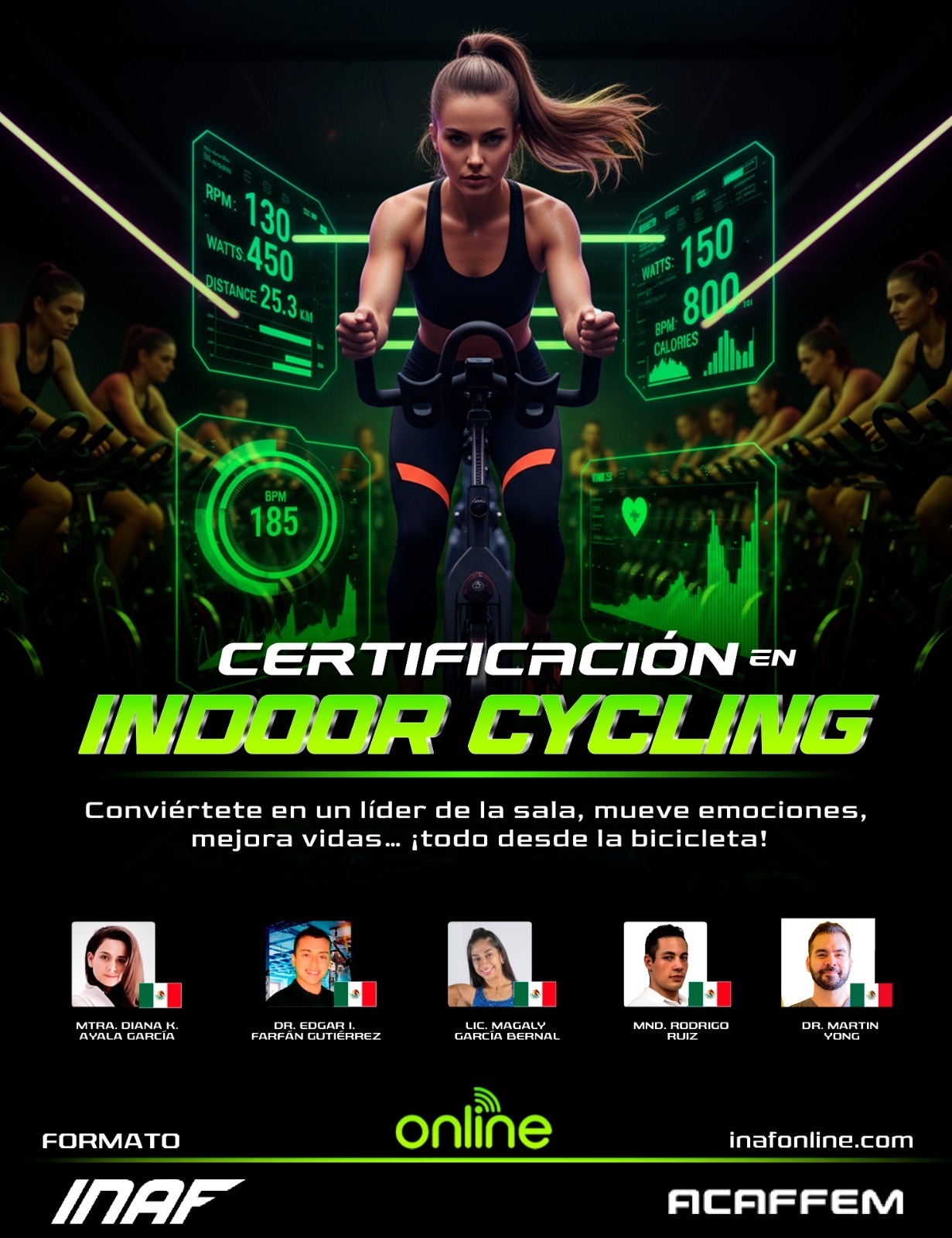 1RA CERT. EN INDOOR CYCLING