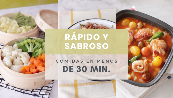 Recetario: Rápido y Sabroso - Comidas en menos de 30 minutos